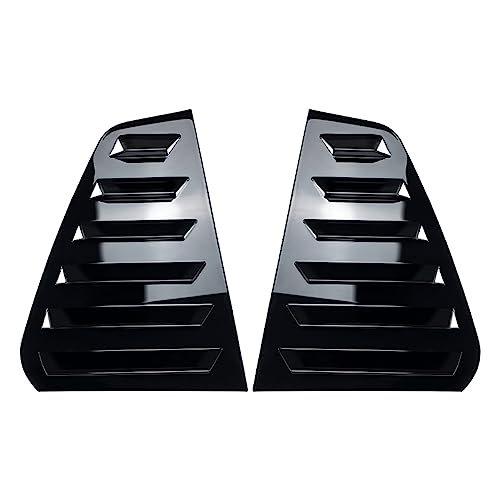 DAMAI Glossy Black Rear Window Louver Vover Sun Shade Vent For VW Golf ...