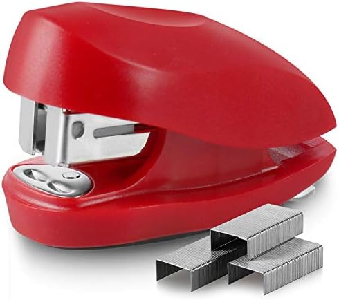 Swingline Red Mini Stapler With Staples, Tot, 12 Sheet Capacity, Small ...