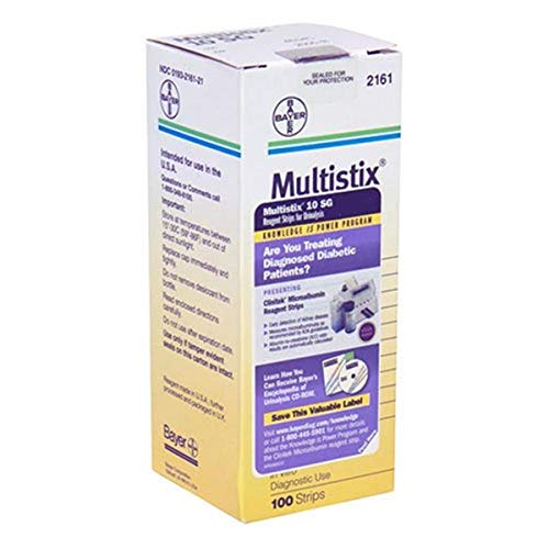 Multistix - AMV2161Z 10 S G Reagent Strips for Urinalysis, Tests for 10 ...