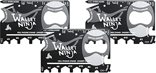 Wallet Ninja 18 in 1 Multitool Card (Black, 3 Pieces) price in Egypt ...