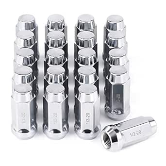 Amazon.com: 1/2x20 Lug Nuts, 1/2''-20 Wheel Lug Nuts Compatible with Ford Explorer Jeep Grand ...