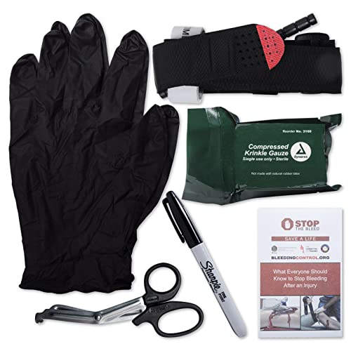 Stop The Bleed Personal Kit Military Style Tourniquet Compressed Gauze ...