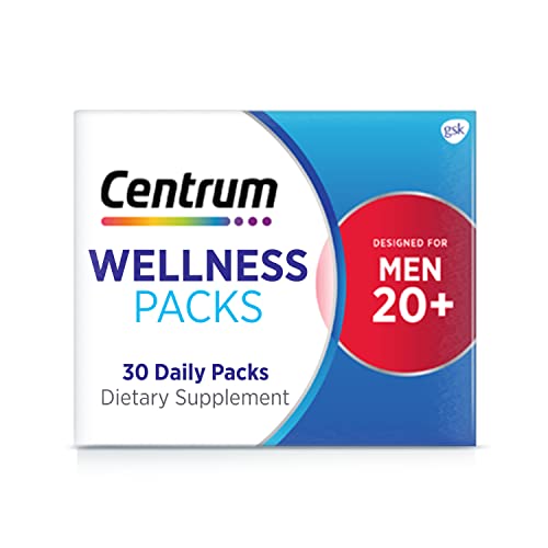 Centrum Wellness Packs Daily Vitamins for Men in Their 20s, Men's ...
