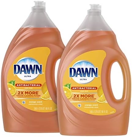 Dawn Antibacterial Dishwashing Liquid Dish Soap, Orange Scent, 56 Fl Oz ...