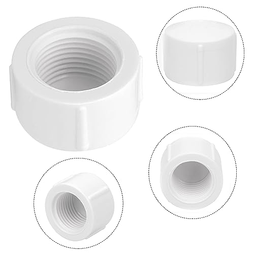 25Pack 1/2 Pvc Cap Female, Sch 40 PVC Pipe Threaded Cap, PVC Pipe ...