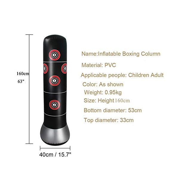 Eforoutdoor Fitness Punching Bag Heavy Punching Bag Inflatable Punching ...