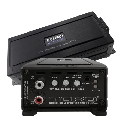 TORO TECH – R6, 8000 Watts MAX – 3200 Watts RMS 0.5Ω Stable Monoblock Car Amplifier Sound ...