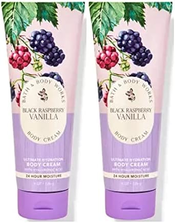 Bath and Body Works Black Raspberry Vanilla Ultra Shea Body Cream, Gift ...