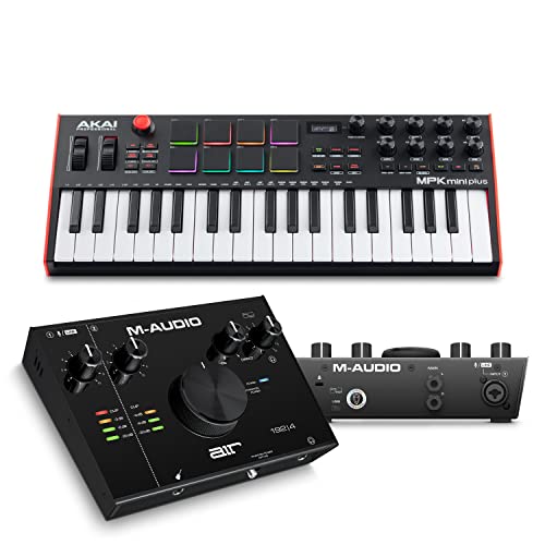 AKAI Professional Recording Studio Package - MPK Mini Plus USB MIDI ...