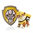 Amazon.com: Paw Patrol, Air Rescue Rubble, Pup Pack & Badge: Toys & Games