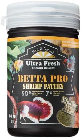 سعر Ultra Fresh Betta Fish Food, Betta Pro Shrimp Patties, 50% Sword ...
