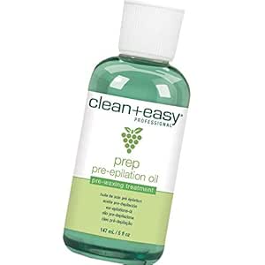 Amazon.com : Clean + Easy Pre Wax Oil - Prepares the Skin for Hard Wax ...