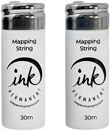سعر White Premium Pre-Inked Mapping String [2 X 100 Ft Bottles] Eyebrow for Permanent Makeup and ...