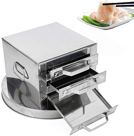 3 Layer Stainless Steel Steamer, Drawer Food Steaming Machine Rice ...