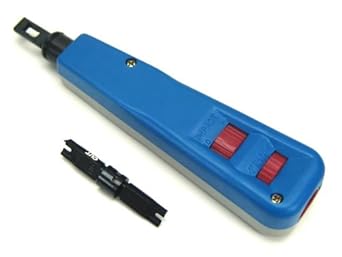 Adjustable Impact Punch Down Tool with 66 & 110 Blades: Wire Terminals ...