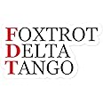Amazon.com: Foxtrot Delta Tango Bumper Sticker, Anti Trump Military ...