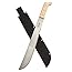 Amazon.com : 24" Martindale Crocodile Machete Wood Handle with Leather ...