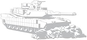 Amazon.com: Military Tank Giant Wall Applique Decor Sticker (48x21 ...