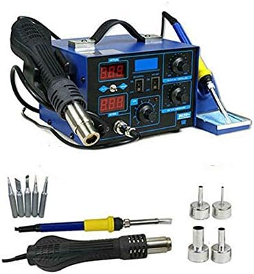AMERTEER 2in1 862D+ SMD Soldering Iron Hot Air Rework Station Hot Air ...
