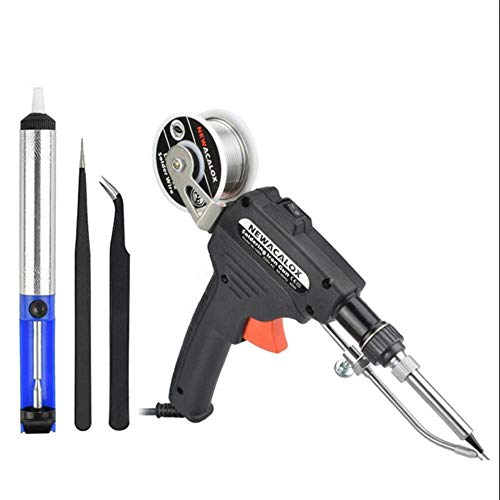 Hamkaw Automatic Tin Solder Gun Kit 5 in 1, 60W Solder Feed Welding ...