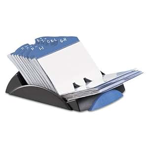 Amazon.com : Rolodex 67175 Rolodex Open Tray Business Card File, 100 ...