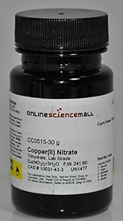 Copper II (Cupric) Nitrate, Trihydrate, 30g - LaboratoryReagent: Amazon ...