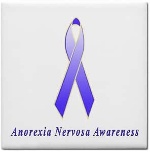 Amazon.com: Anorexia Nervosa Awareness Ribbon Tile Trivet: Kitchen & Dining