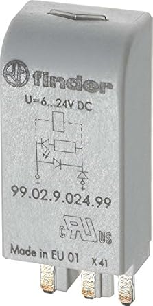 FINDER 99.02.9.024.99 LED Indicator & Diode Module for 6-24V DC: Amazon ...