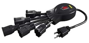 Stanley 31503 PowerSquid 5 Outlet Flexible Outlet Multiplier, Black ...