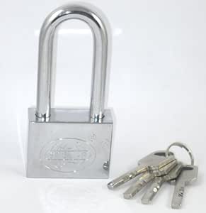4 Pack Lot Long Shank Padlock 70mm 2.75" Long Shaft & 3 Keys 4.25 ...