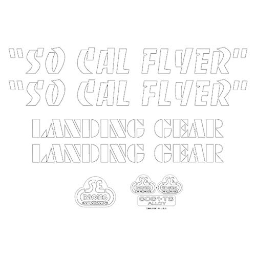 SE Bikes So Cal Flyer Decal Set Null White in Dubai - UAE | Whizz BMX Bikes