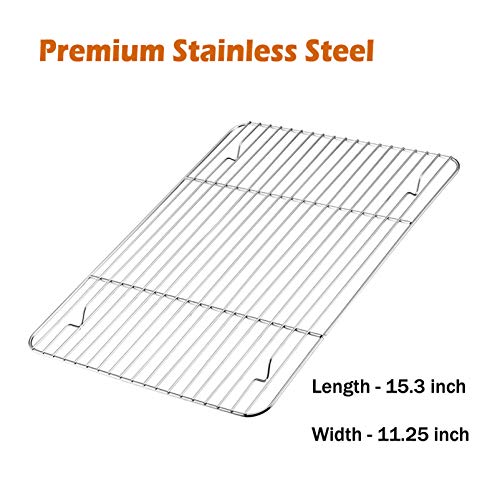 P&P CHEF Cooling Rack Pack of 2, Stainless Steel Baking Racks for ...