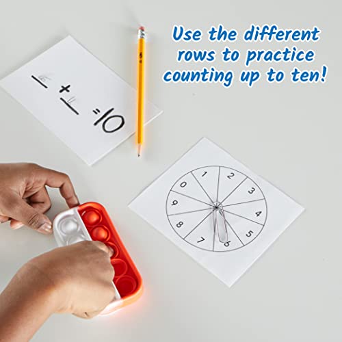 hand2mind Ten Frame Sensory Bubble Poppers, Ten Frame for Math, Push ...