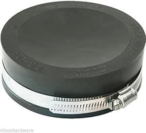Amazon.com: Flexible Fernco Rubber Boot 2" PVC Plastic Pipe End Cap PQC ...