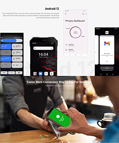 DOOGEE S51 Rugged Smartphone Unlocked, Android 12 4GB+64GB Waterproof ...