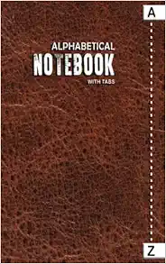 قیمت و خرید Alphabetical Notebook with Tabs: Alphabetized Book with ...