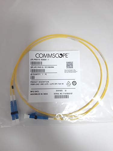 Commscope Fiber Optic Patch Cord, singlemode, 1.8 mm zipcord, LC/PC to ...