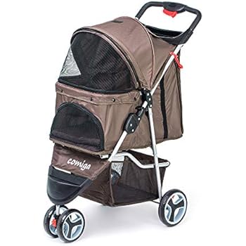 Amazon.com : All Terrain Extra Wide Leopard Skin 3 Wheels Pet Dog Cat ...