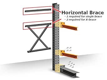 Structural Cantilever Brace - 48" Heavy Duty Horizontal Brace: Amazon ...