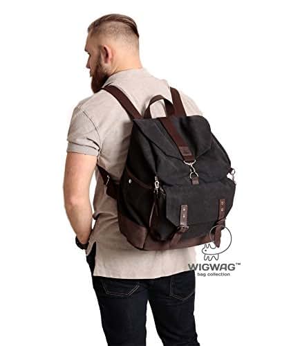 Leather Canvas Backpack Kenya | semashow.com