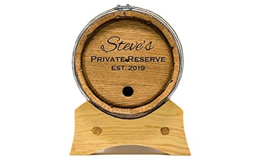 Custom Engraved 1 Liter Oak Barrels for Aging Whiskey, Rum, Tequila ...