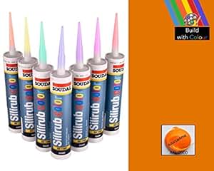 Amazon.com: Orange Color Caulk Silicone Sealant RAL2000 10oz Cartridge ...