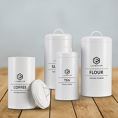 LF LIKEFAIR Farmhouse Kitchen Canisters Vintage Kitchen Canisters ...