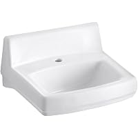 KOHLER K-2031-0 Greenwich Wall-Mount Bathroom Sink, White - Wall ...