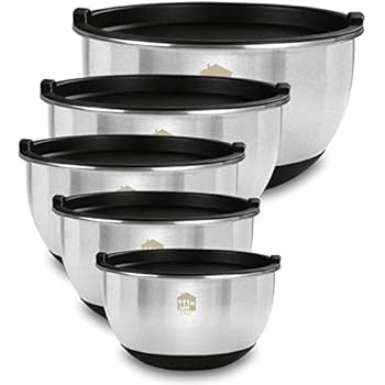 Amazon.com: Rosle 15700 3 Piece Stainless Steel Mixing/Prep Bowl Set ...
