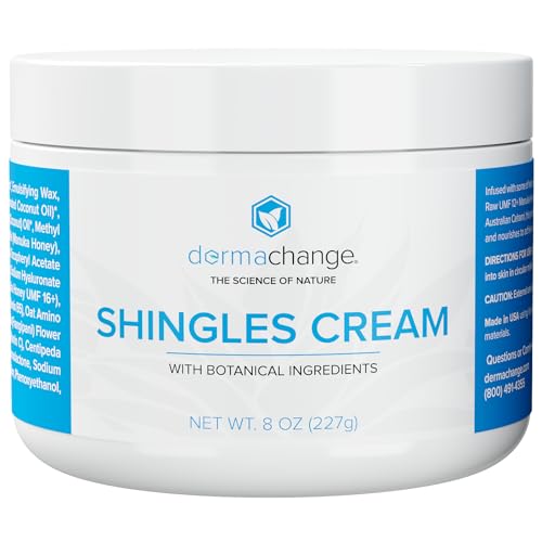 DermaChange Organic Shingles Cream - Anti Itch and Rash Cream for Dry ...