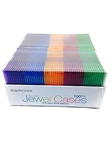 Amazon.com: Memorex CD Slim Color Jewel Cases / 100 Pack: Home Audio ...