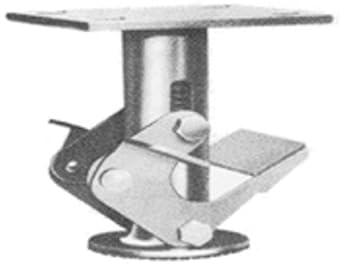 5" Stainless Steel Floor Lock, Foot Operated, 4" x 4-1/2" Top Plate ...