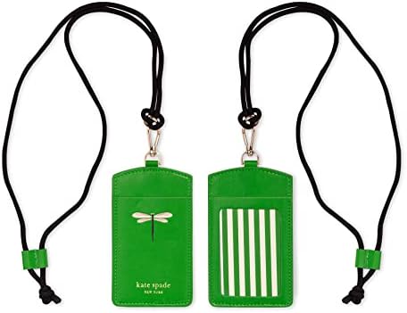 Kate Spade New York ID Badge Holder with Lanyard, Vegan Leather Slim ...