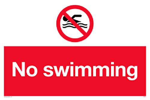 Viking Signs PV5311-A1L-AC”No Swimming” Sign, Aluminium Composite, 600 ...